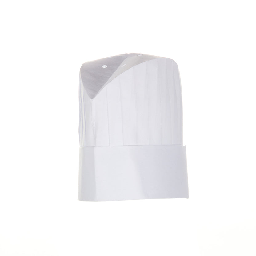 Chef Works Oval Top Pleated Chef Hat - 12"